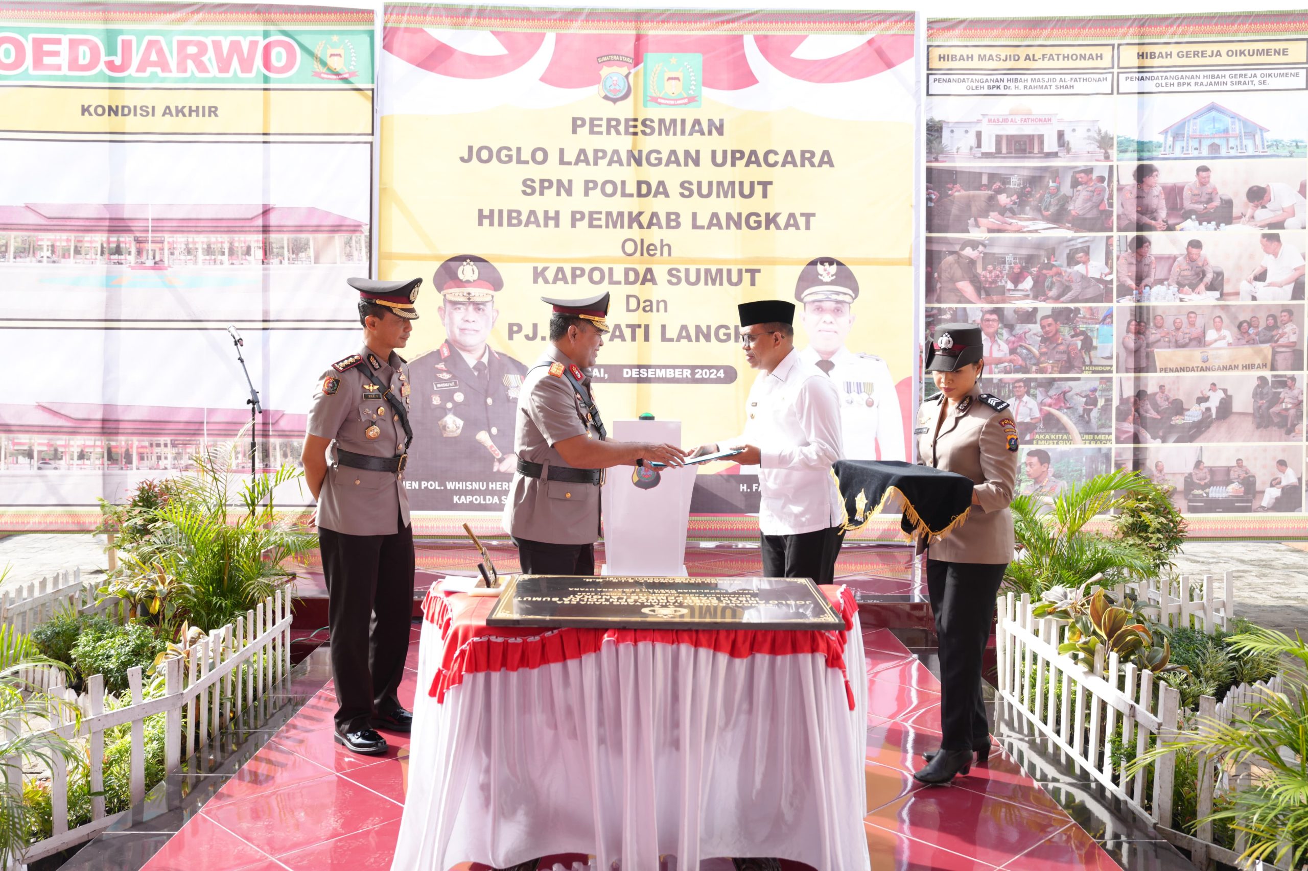 Kapolda Sumut Resmikan Joglo Anton Soedjarwo di SPN Hinai, Lambang ...